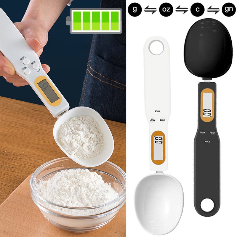 LCD Digital Kitchen Scale Electronic Cooking Food Weight Measuring Spoon 500g 0